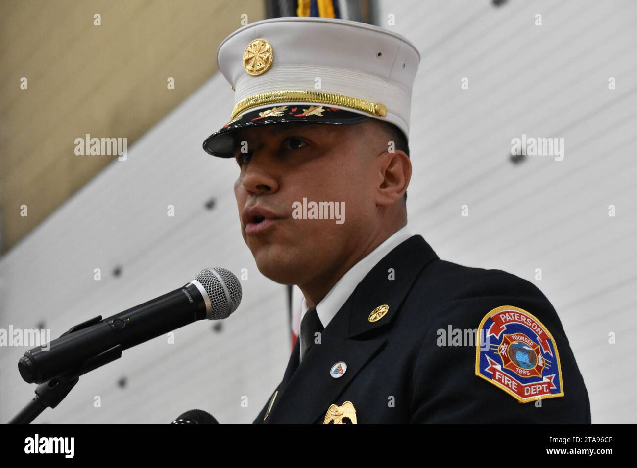 Paterson, United States. 29th Nov, 2023. Chief Alejandro Alicea ...