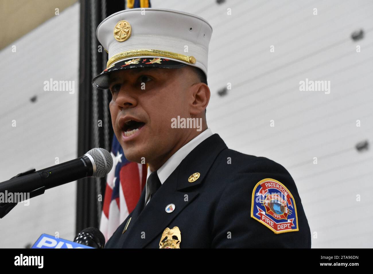 Paterson, United States. 29th Nov, 2023. Chief Alejandro Alicea ...