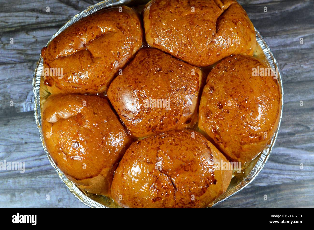 Brioche sweet buns, a bread of French origin whose high egg and butter ...