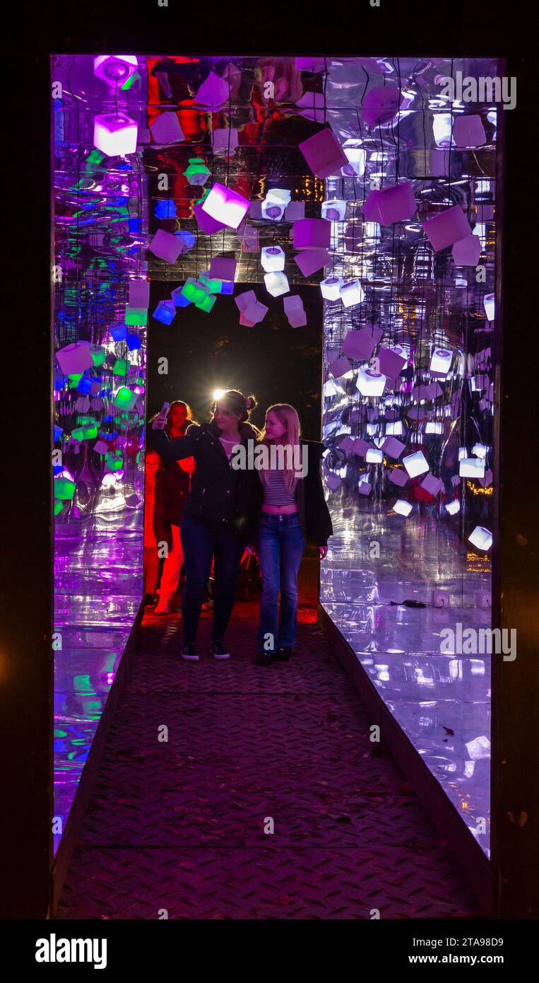 Romsey, Hampshire UK. 29th November 2023. Preview evening of Light Up ...