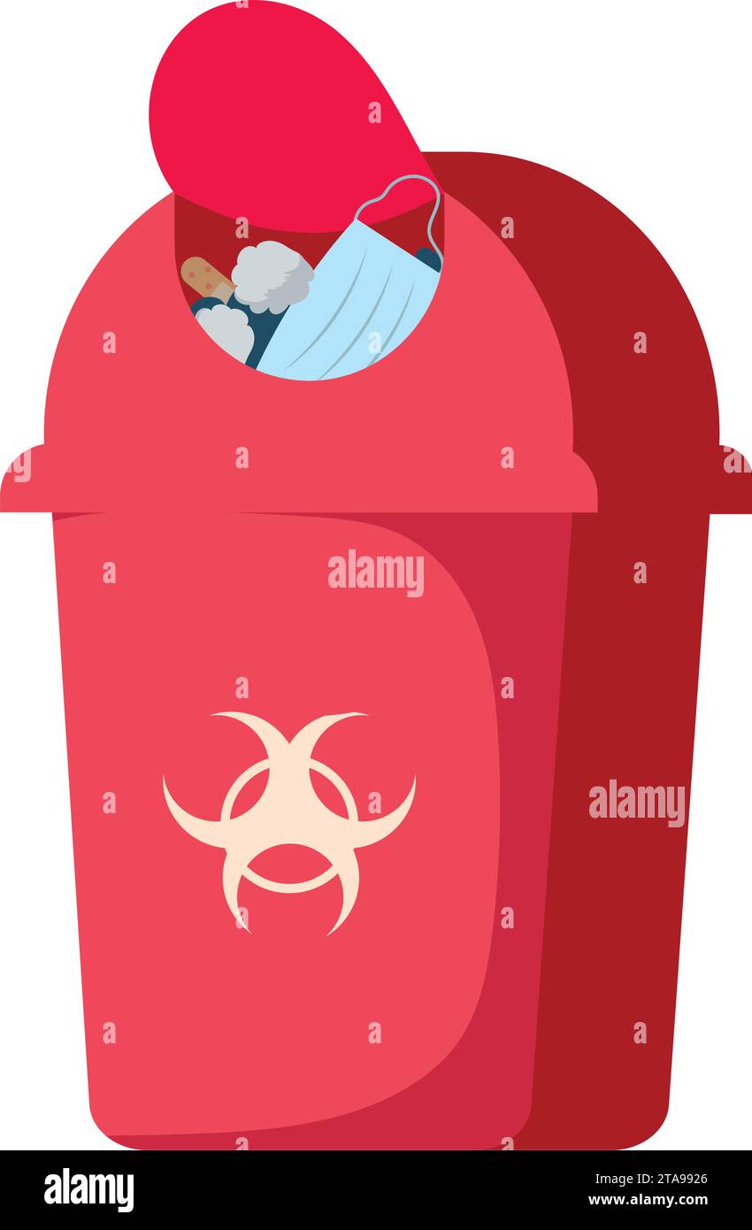 Safety medical waste bin Cut Out Stock Images & Pictures - Alamy