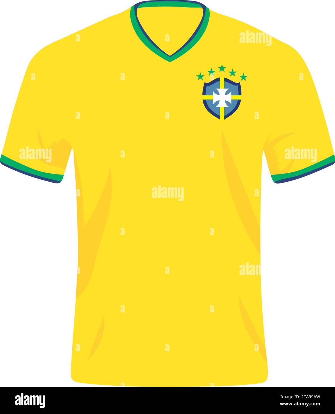 brazilian soccer shirt Stock Vector Image & Art - Alamy
