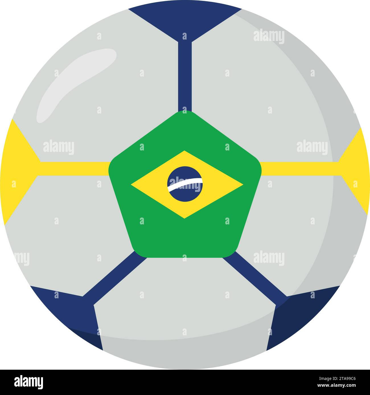 brazilian soccer ball Stock Vector Image & Art - Alamy