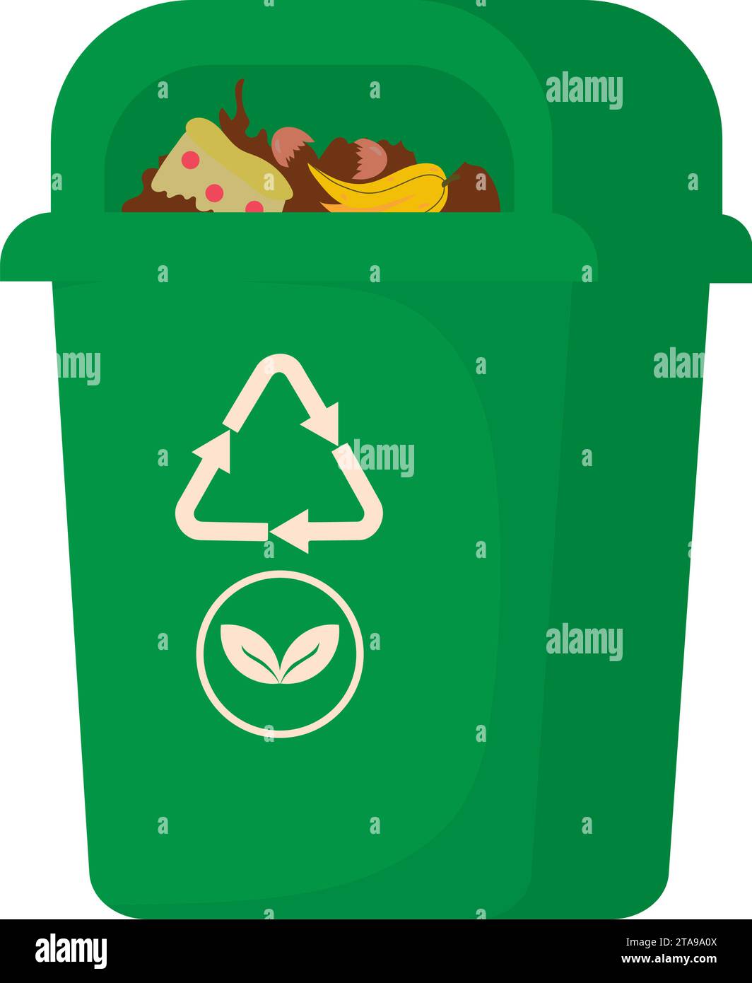 waste bin green recycle Stock Vector Image & Art - Alamy