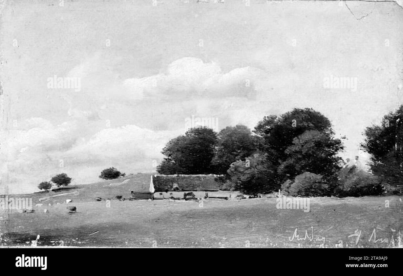 Tall thatched building Black and White Stock Photos & Images - Alamy