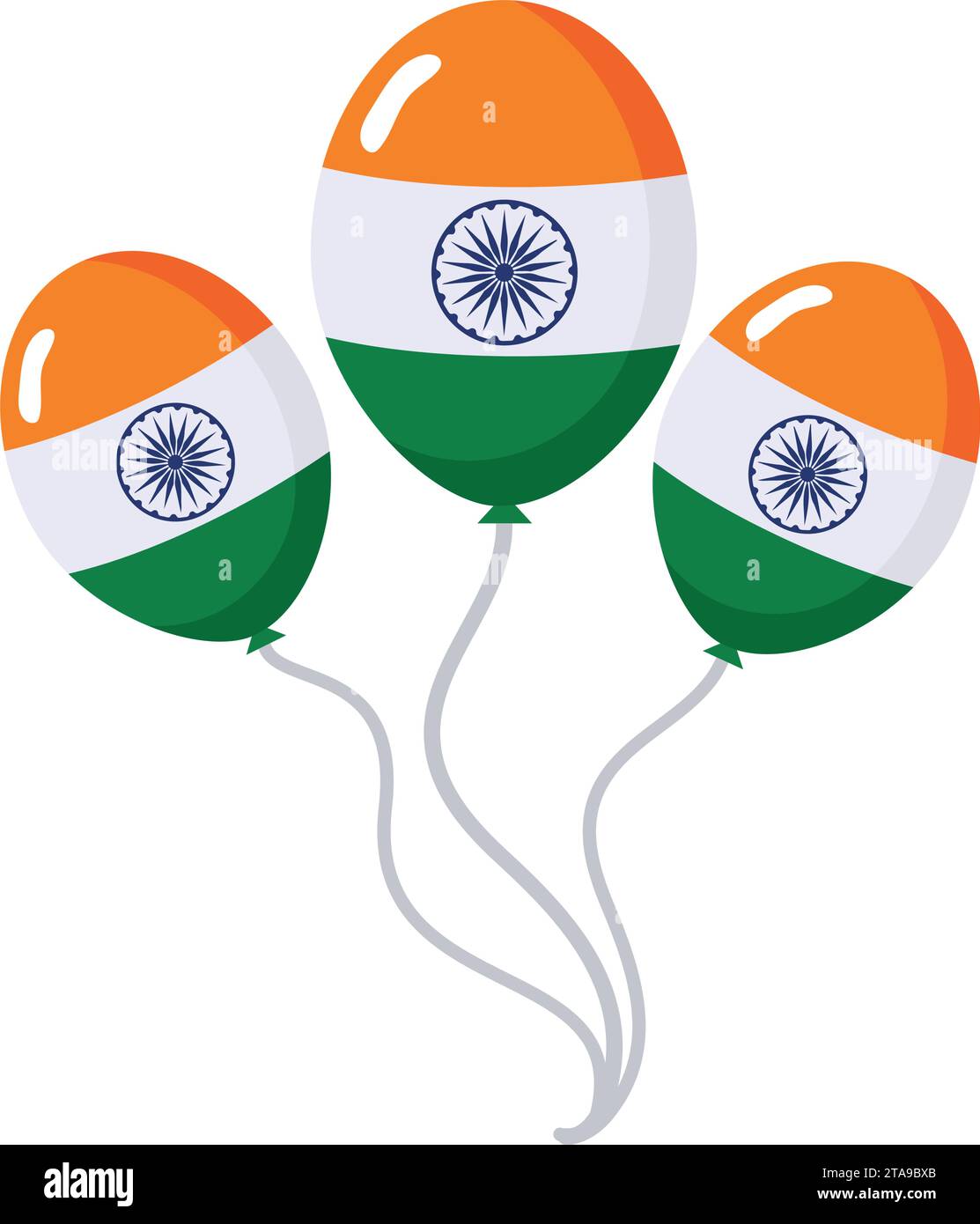 Republic day india balloons Stock Vector Images - Alamy