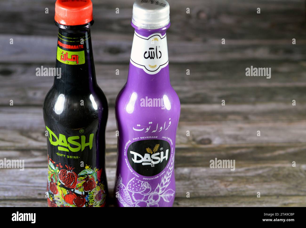 Cairo, Egypt, November 24 2023: Dash soda drink fruit flavored ...