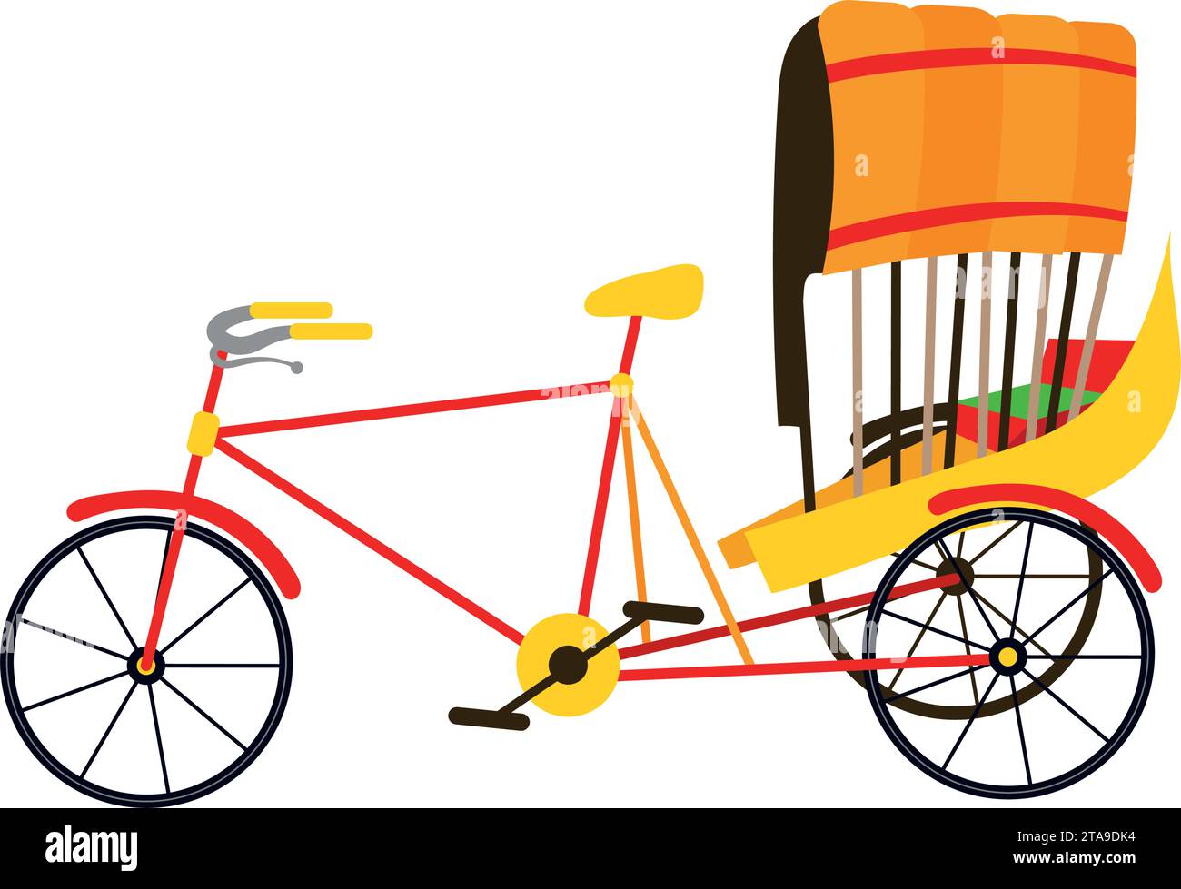 rickshaw old design Stock Vector Image & Art - Alamy