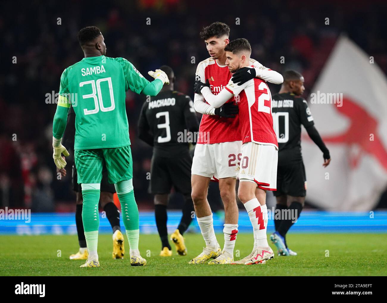 Kai havertz jorginho arsenal 2023 hi-res stock photography and images ...
