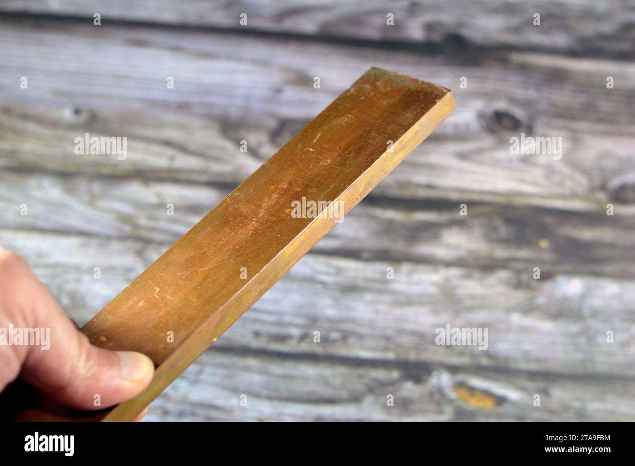 Long heavy copper bar, Copper is a mineral, an element and a metal ...