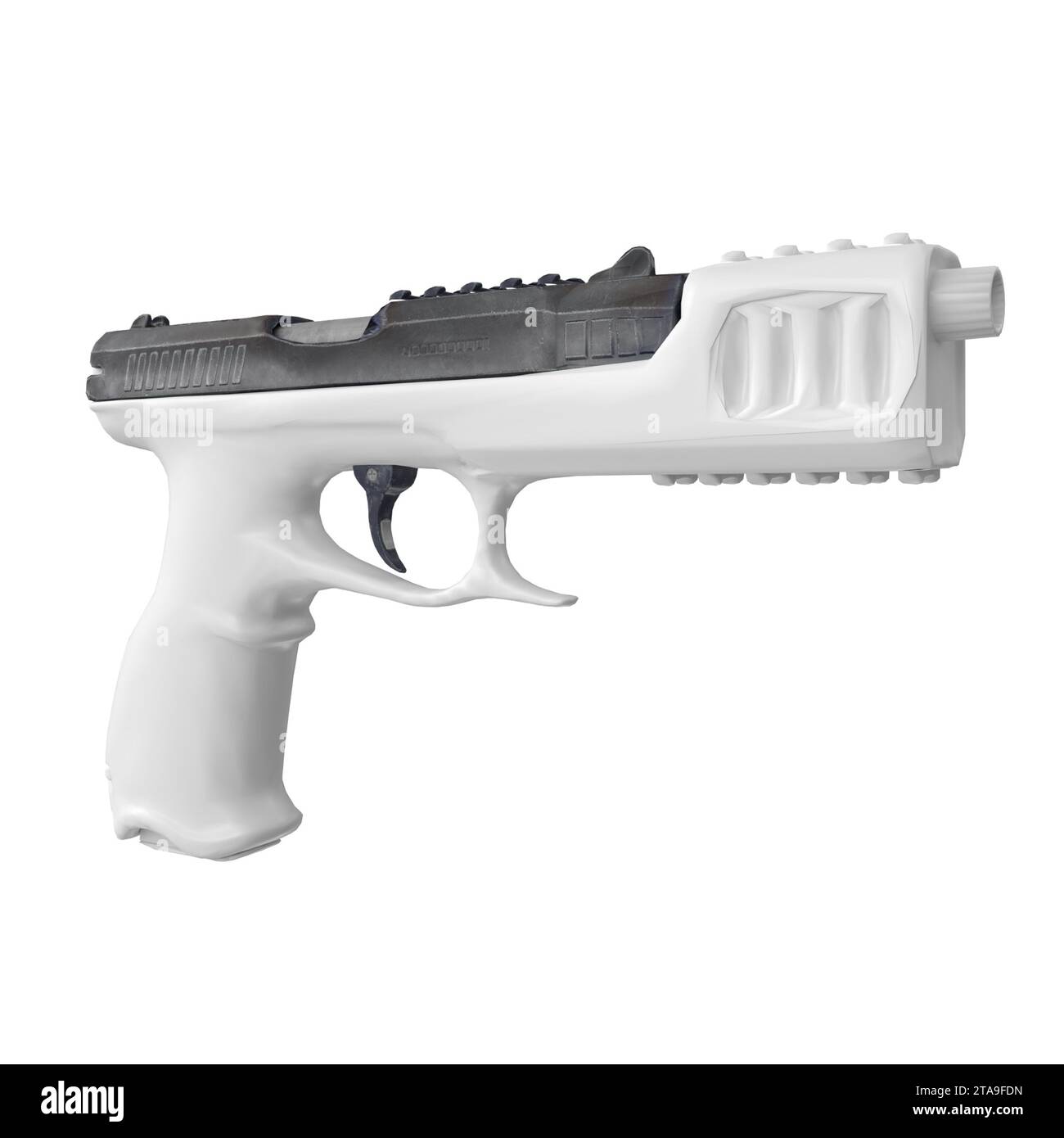 Handgun isolated on white background Stock Photo - Alamy