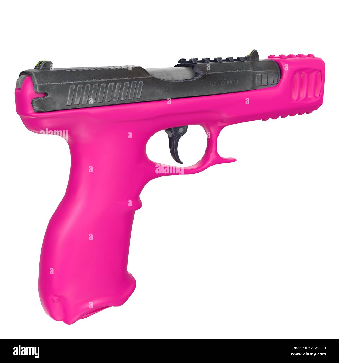 Handgun isolated on white background Stock Photo - Alamy