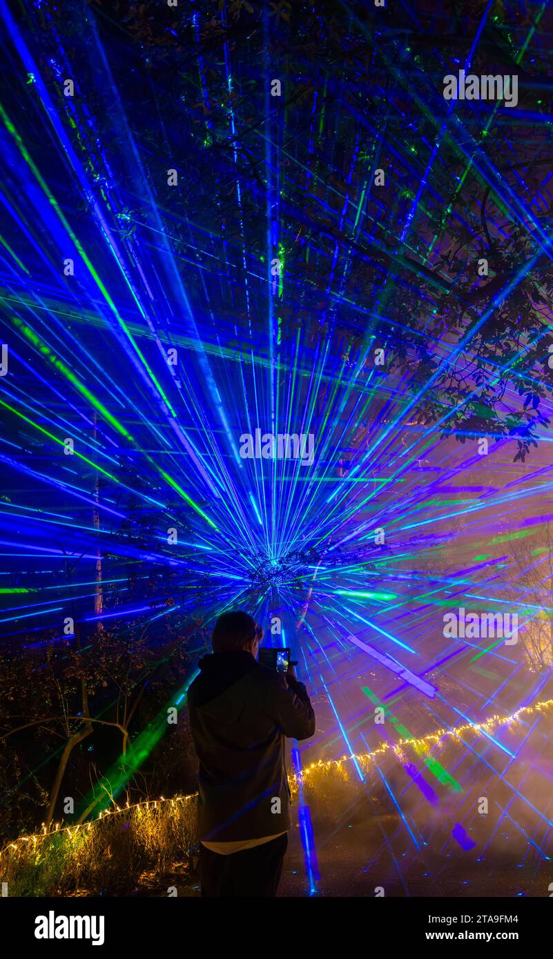 Romsey, Hampshire UK. 29th November 2023. Preview evening of Light Up ...