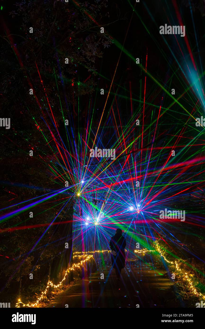 Romsey, Hampshire UK. 29th November 2023. Preview evening of Light Up ...