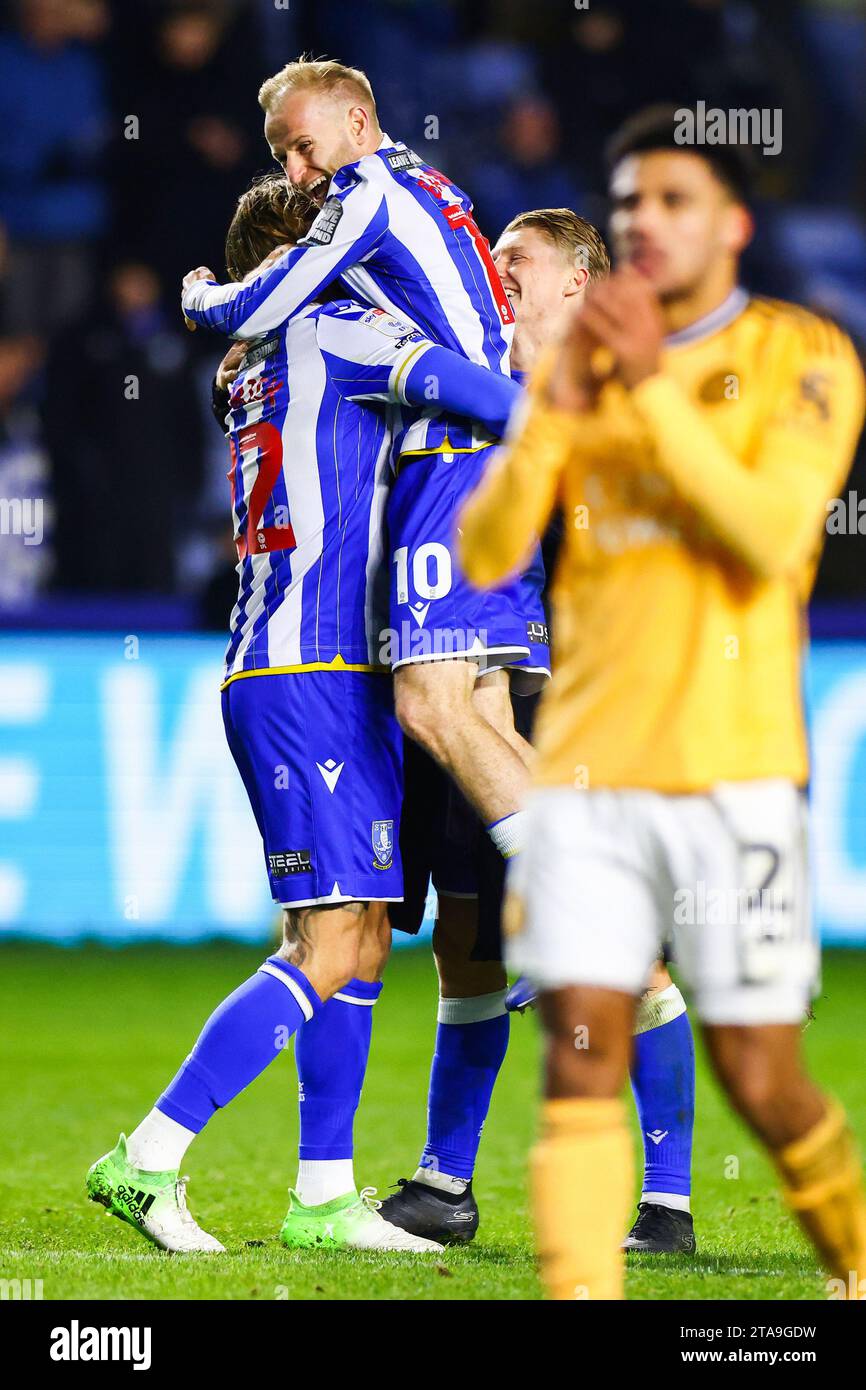 Sheffield, UK. 29th Nov, 2023. Jeff Hendrick, George Byers and Barry ...