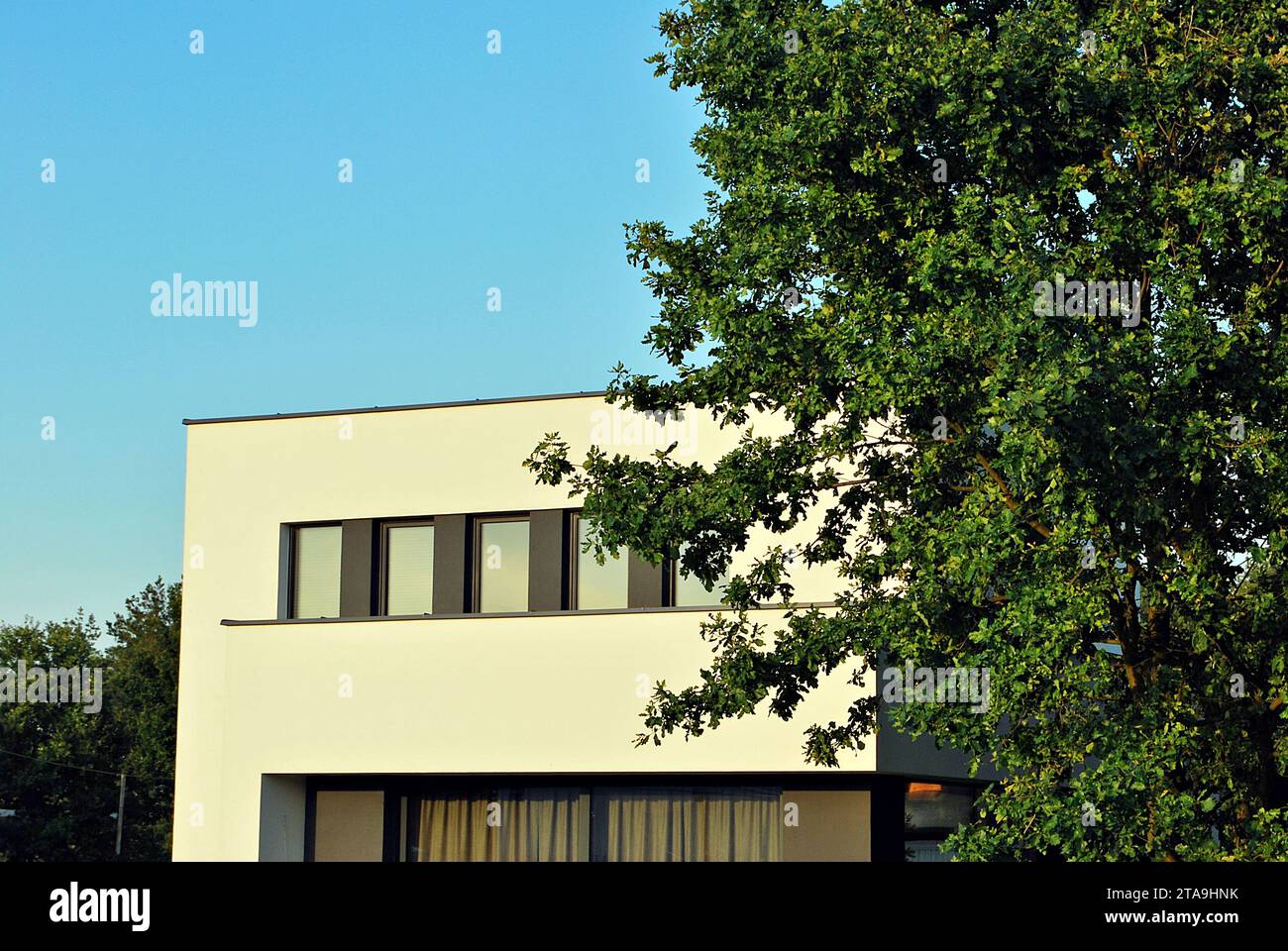 New single family house in a new development area. Residential home ...
