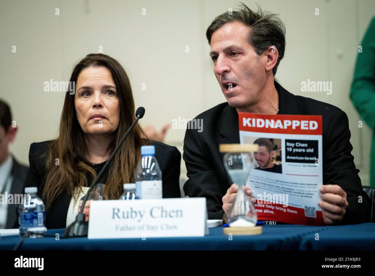 Washington, USA. 29th Nov, 2023. Hagit and Ruby Chen, parents of Itay ...