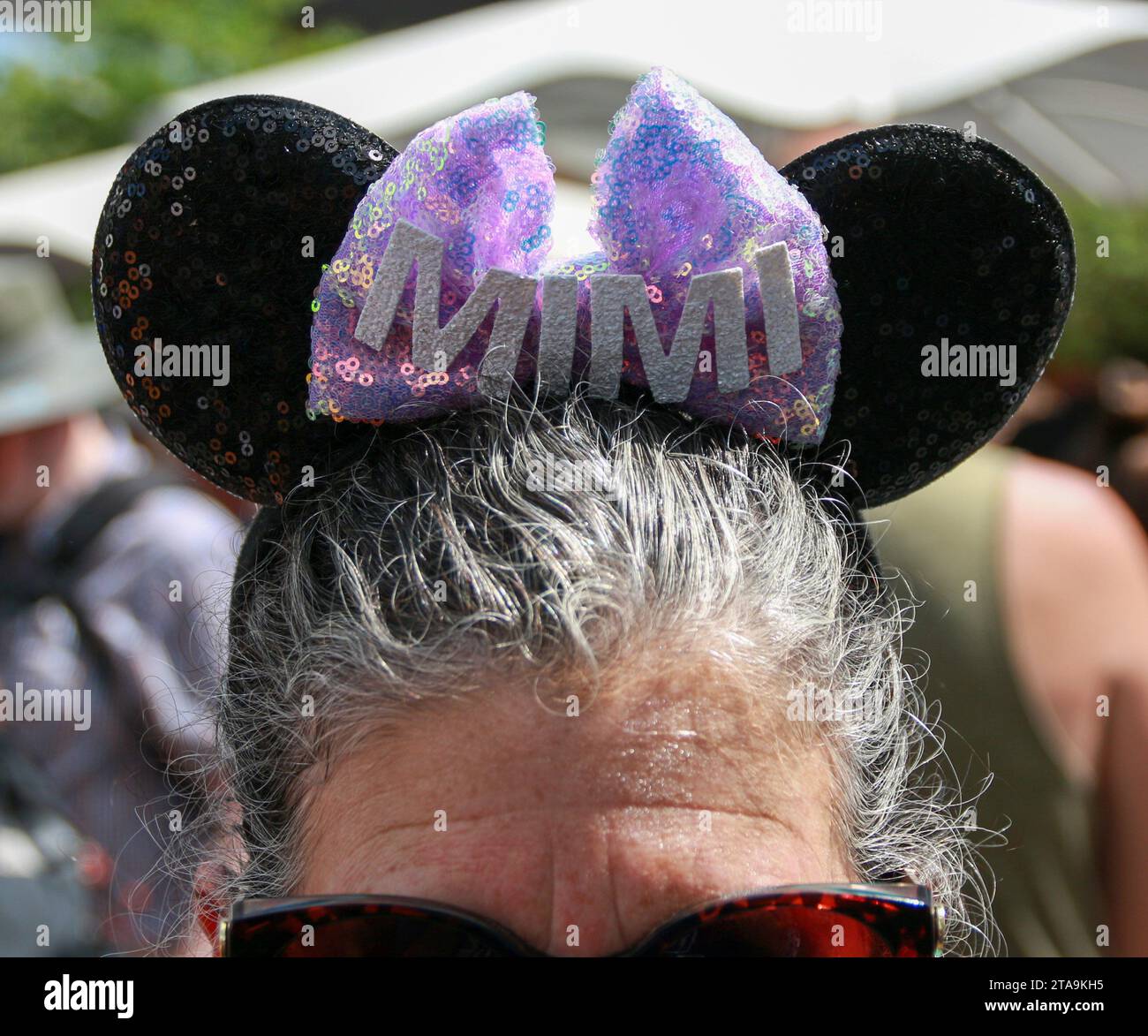 Woman wearing mouse ears hi-res stock photography and images - Alamy