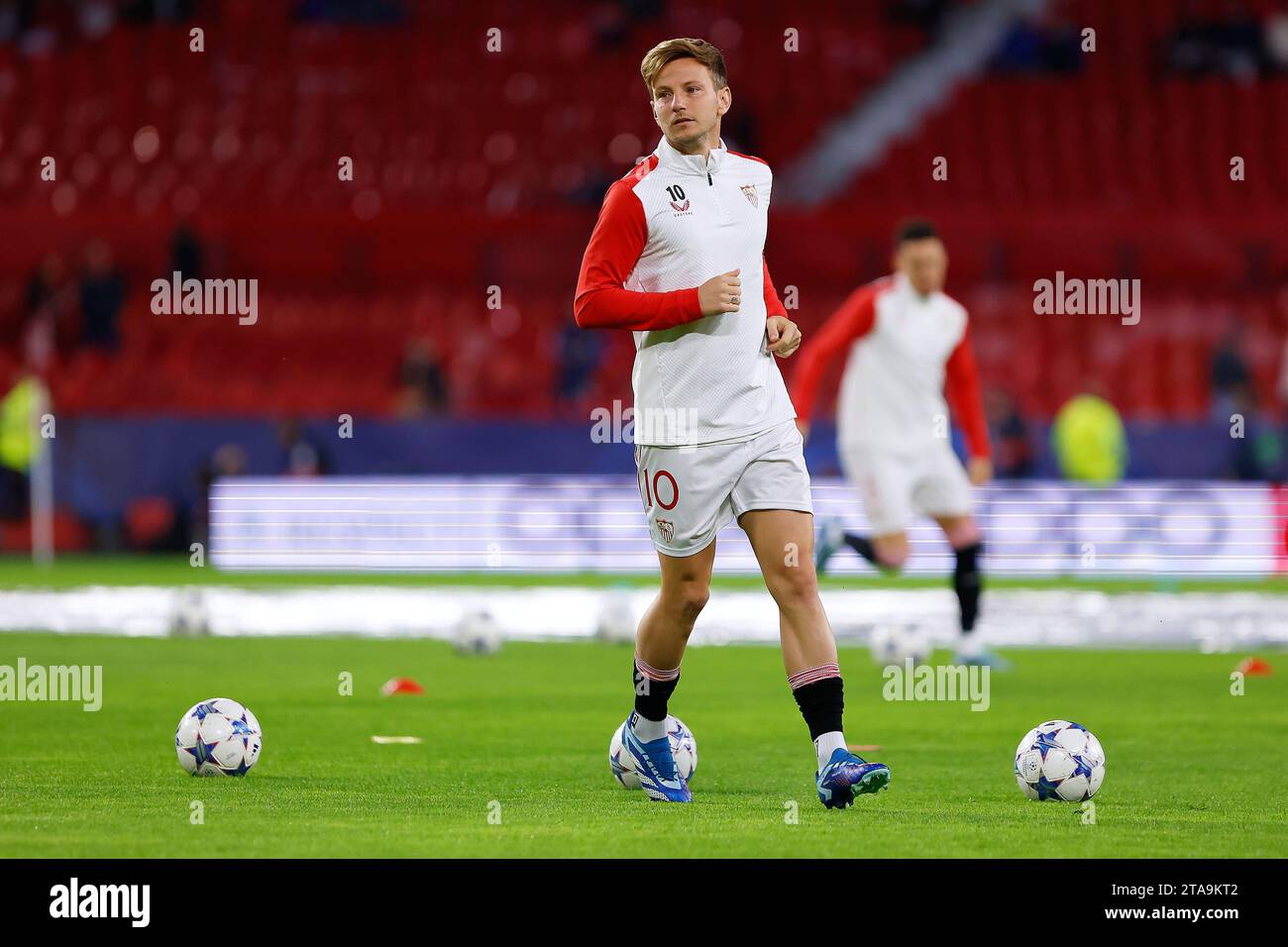 Seville, Spain. 29th Nov, 2023. Ivan Rakitic (10) of Sevilla FC is ...