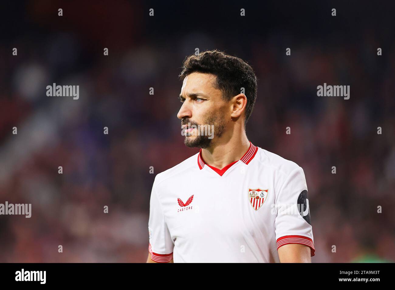 Seville, Spain. 29th Nov, 2023. Jesus Navas (16) of Sevilla FC seen ...
