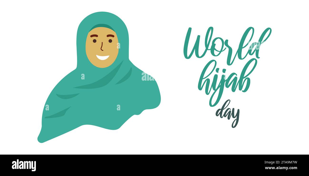 World Hijab Day February 1 popular holiday. Attribute womens clothing ...