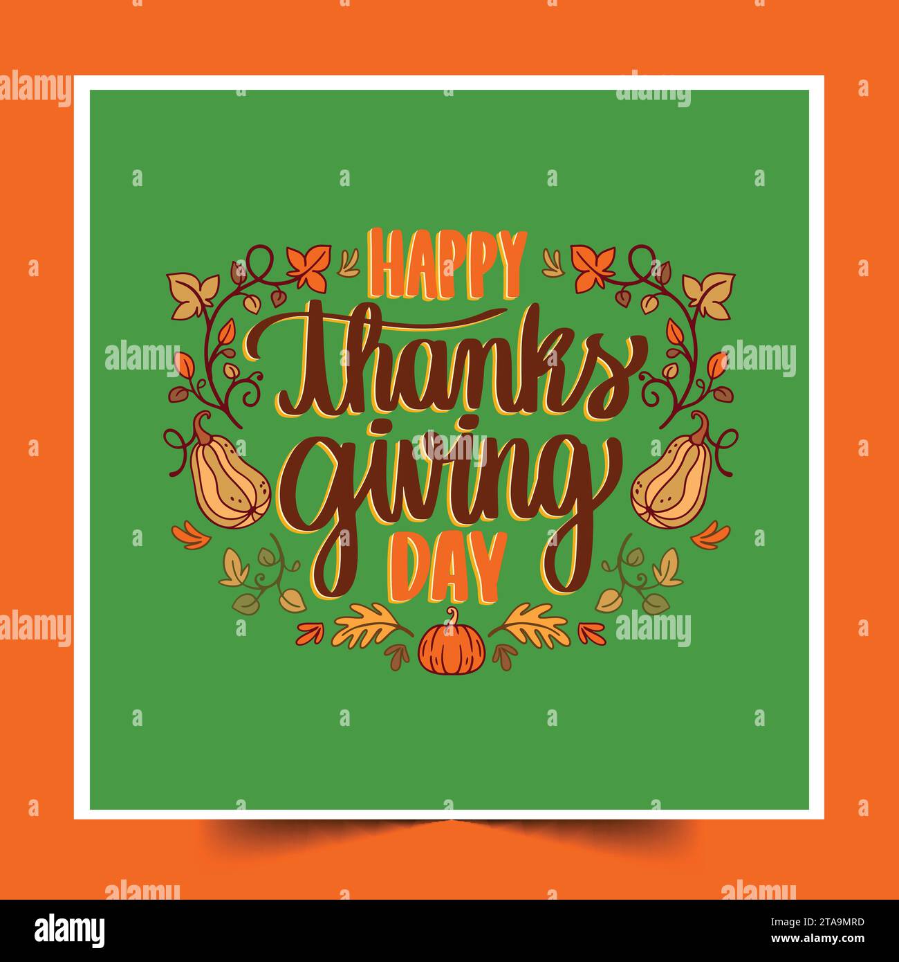 hand drawn thanksgiving lettering design vector illustration Stock ...