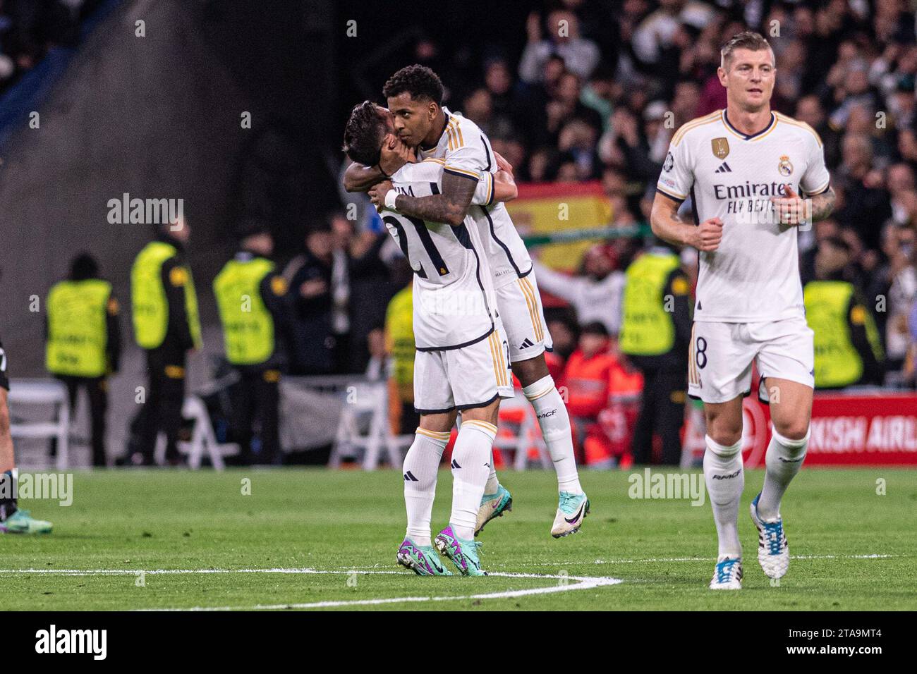 29th November 2023; Santiago Bernabeu Stadium, Madrid, Spain, Champions ...