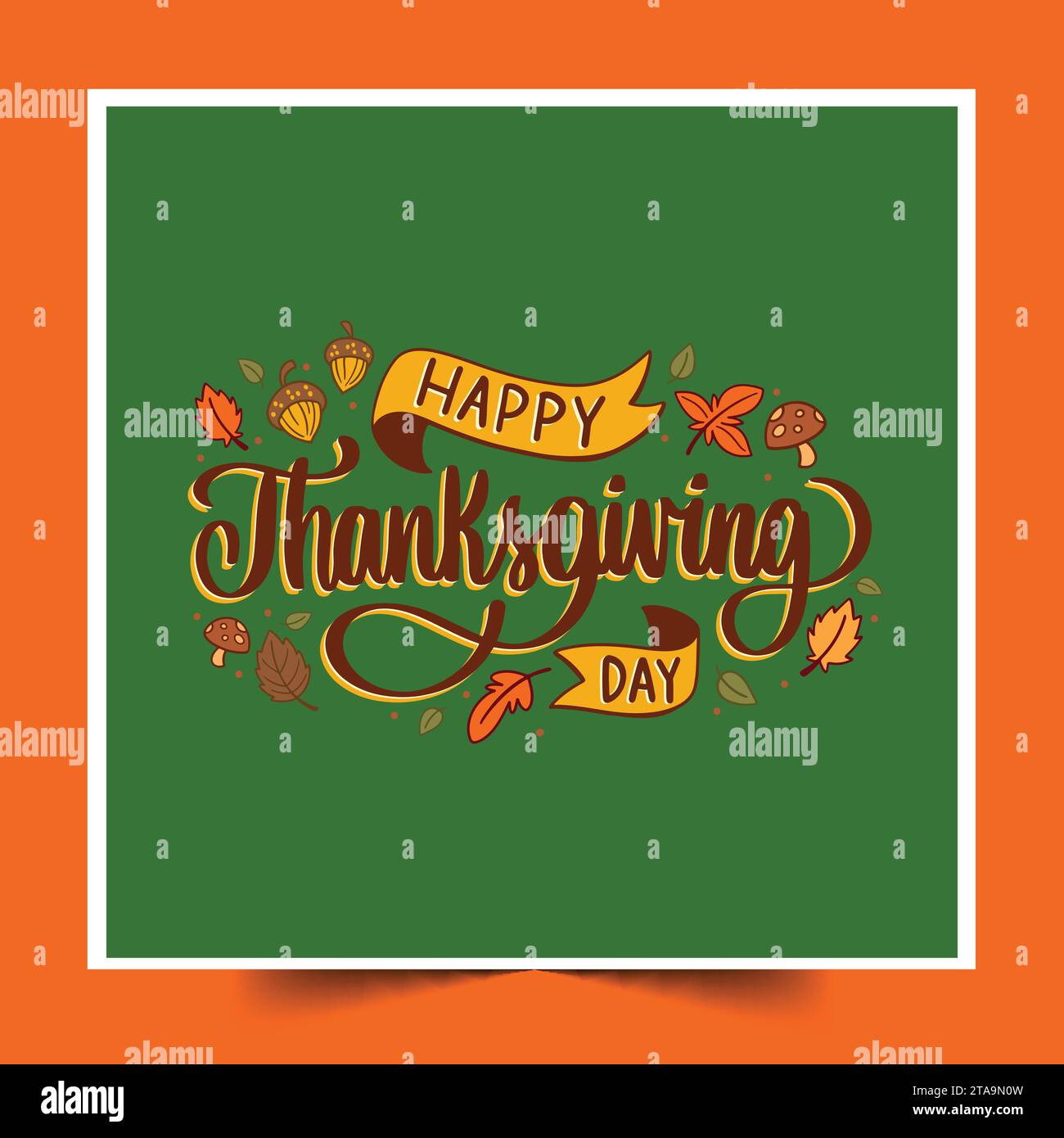 hand drawn thanksgiving lettering design vector illustration Stock ...