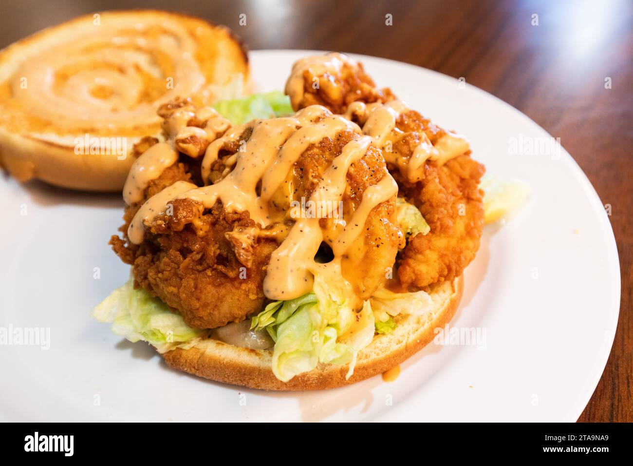 Chicken Tender Sandwich Stock Photo - Alamy