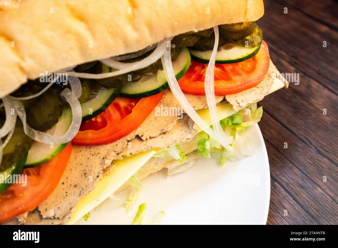 Vegan Turkey Sandwich Stock Photo - Alamy