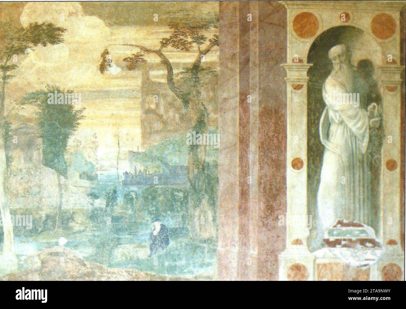 Villa Del Bene, Ferrari, interno, affresco (Volargne, Dolcè) 01 Stock ...