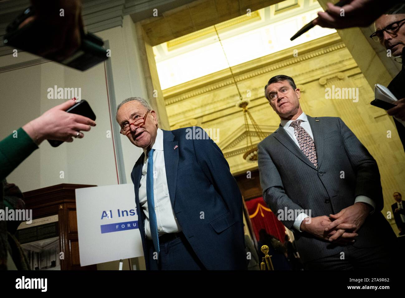 Washington, USA. 29th Nov, 2023. Senator Chuck Schumer (D-N.Y.), the ...