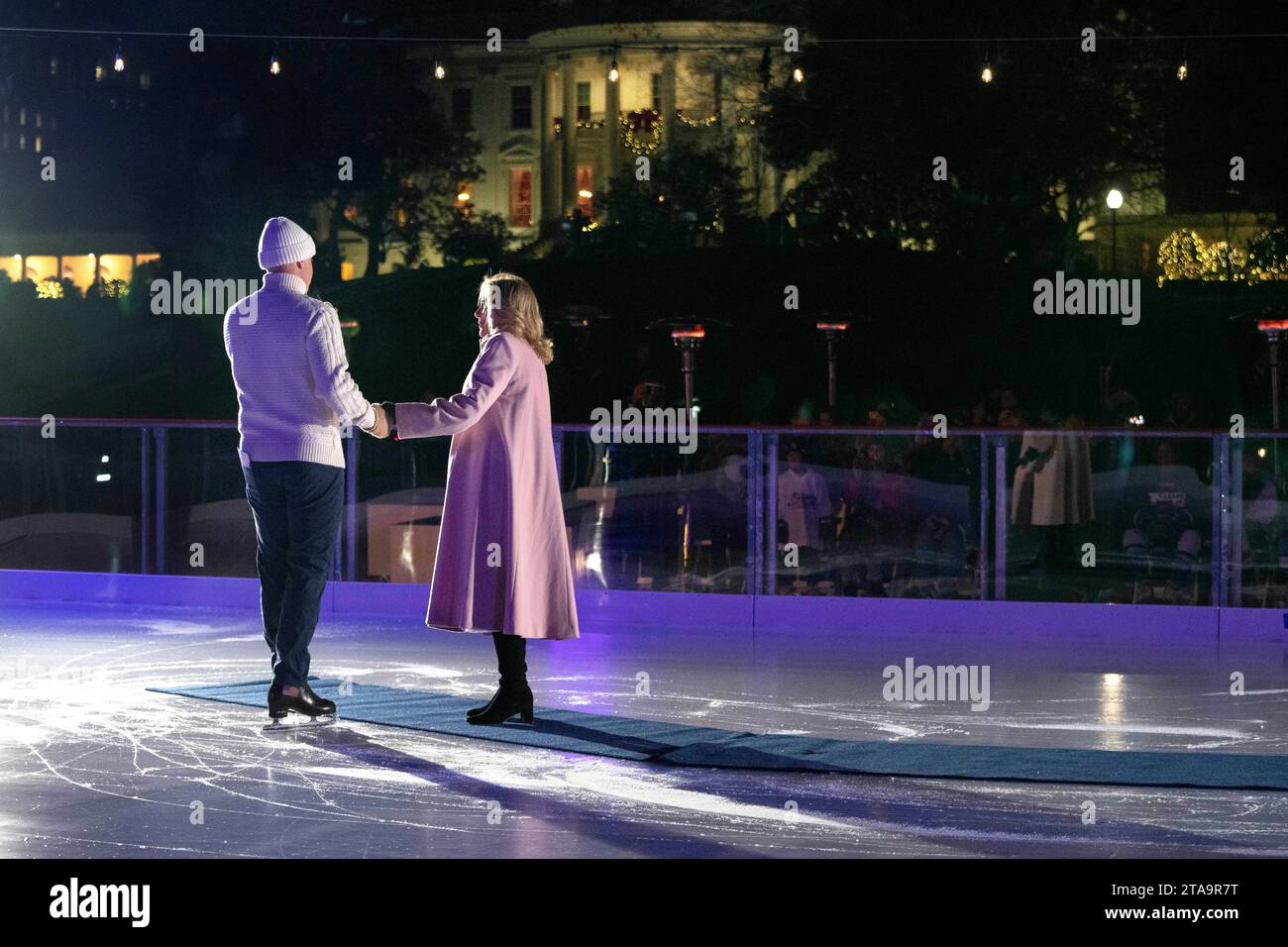 1988 Olympic figure skater Brian Boitano, left, skates next to first ...