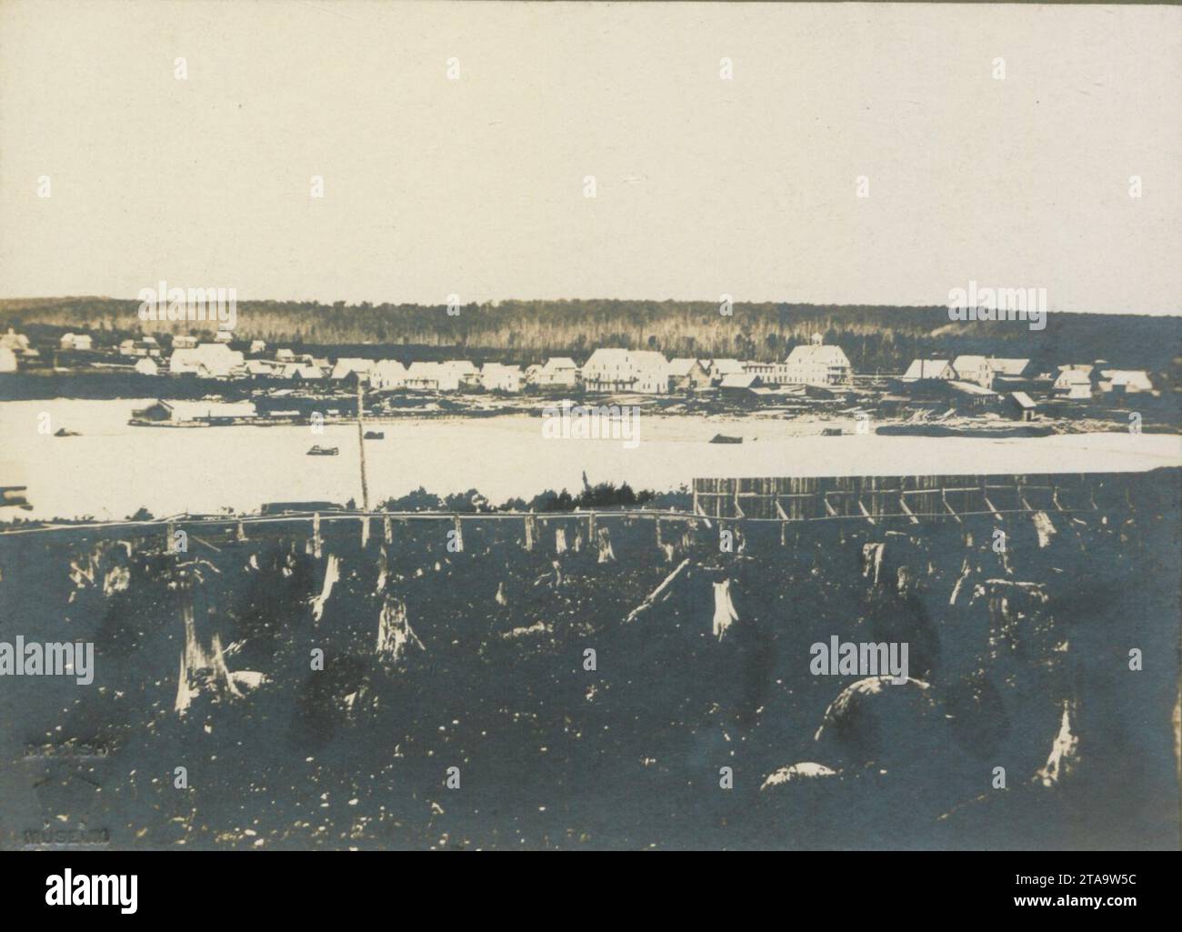 Village of Megantic, Quebec June 1888 (HS85-10-19480 Stock Photo - Alamy