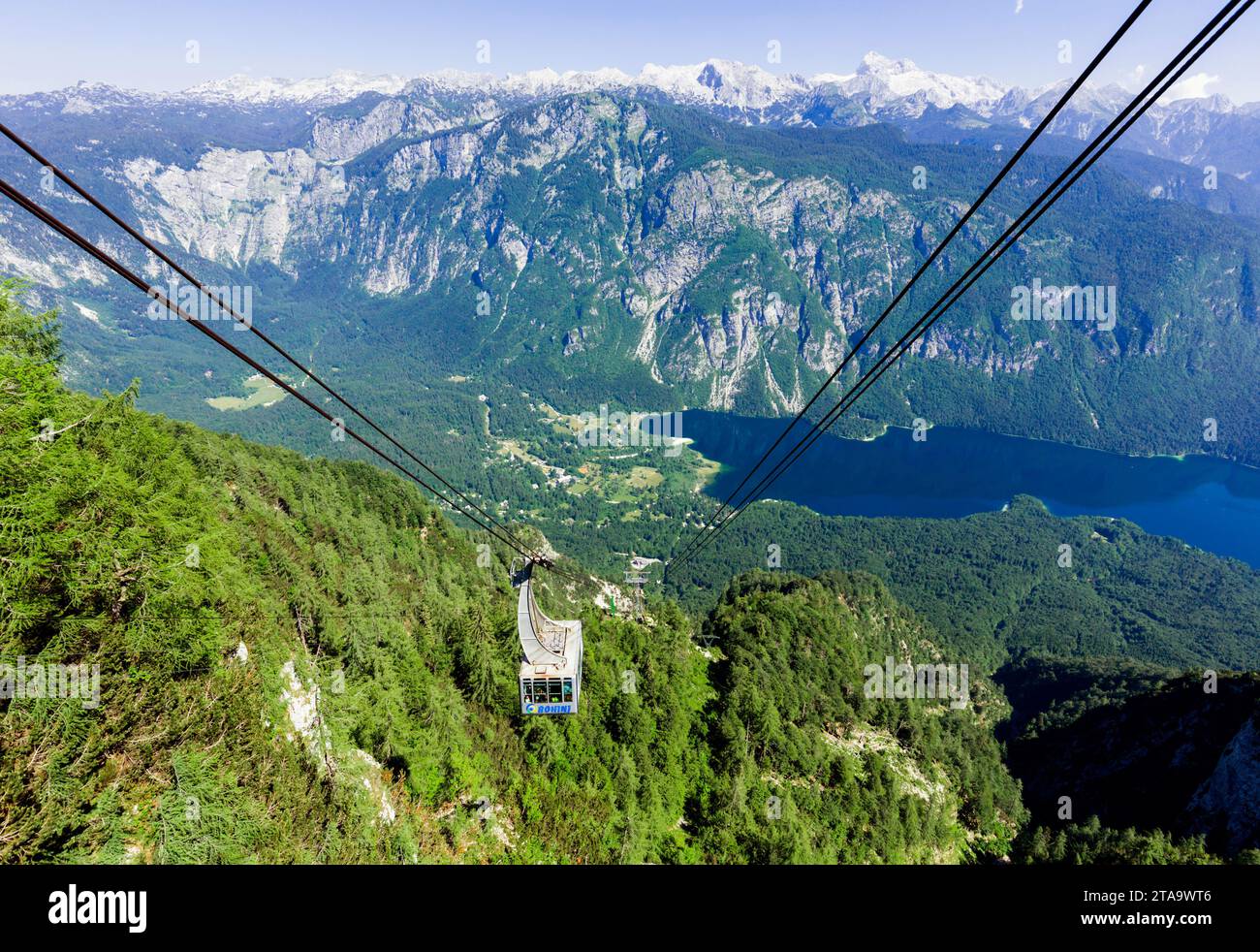 Cable car at Triglav National Park, Upper Carniola, Slovenia Stock ...