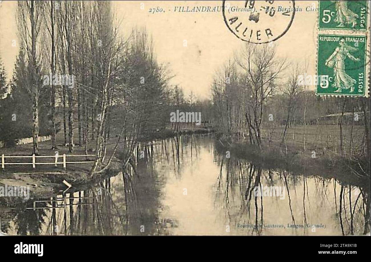 Villandraut - Les bords du Ciron 2 Stock Photo - Alamy