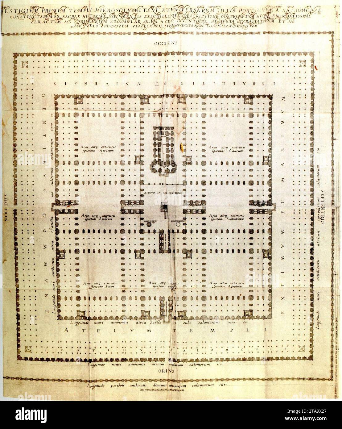 Villapando Temple Plan Stock Photo - Alamy