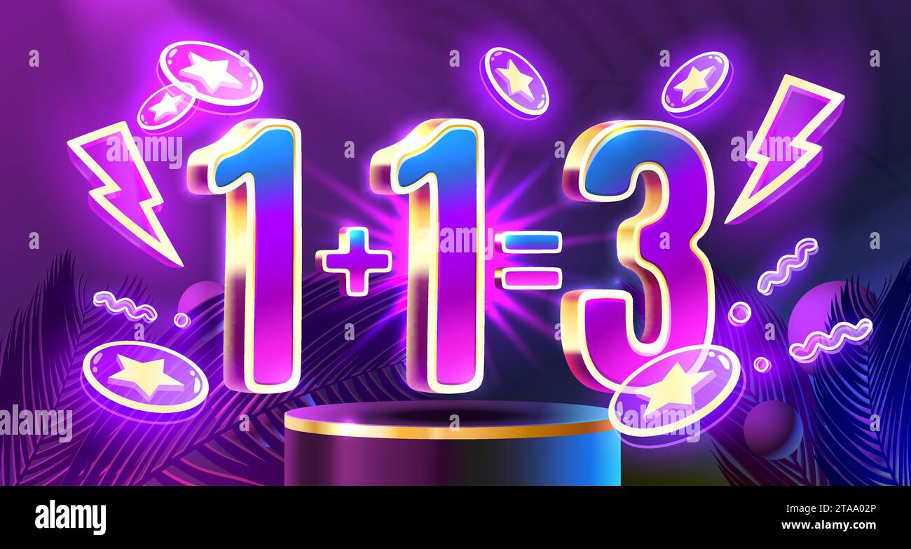 3 plus 1 Stock Vector Images - Alamy