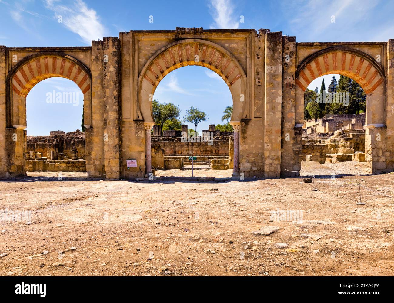 Great Portico, Medina Azahara, Spain Stock Photo - Alamy