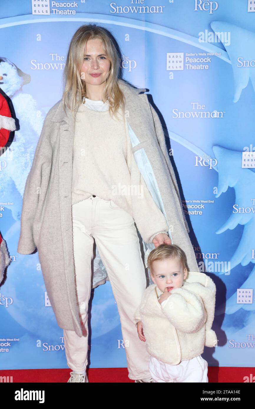 Laura Coleman attends The Snowman VIP opening at Peacock Theatre in ...
