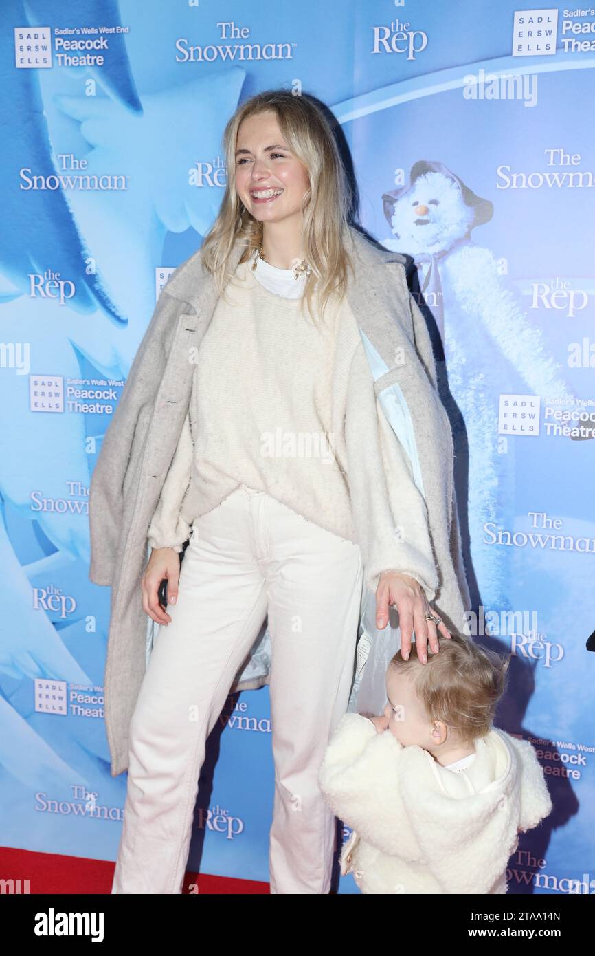 Laura Coleman attends The Snowman VIP opening at Peacock Theatre in ...