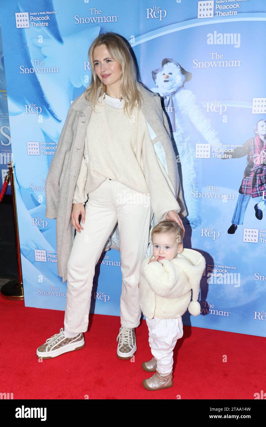 Laura Coleman attends The Snowman VIP opening at Peacock Theatre in ...