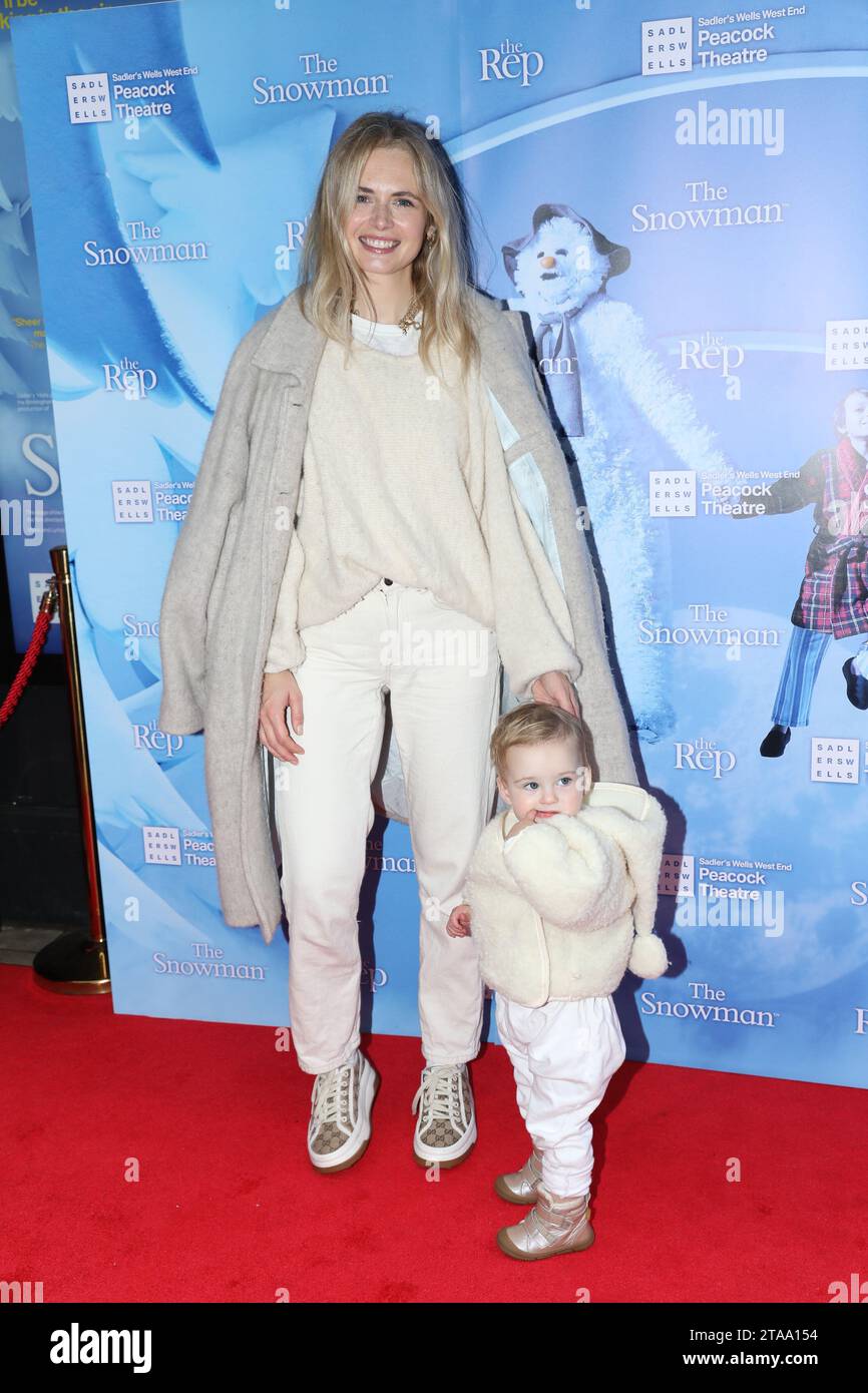 Laura Coleman attends The Snowman VIP opening at Peacock Theatre in ...