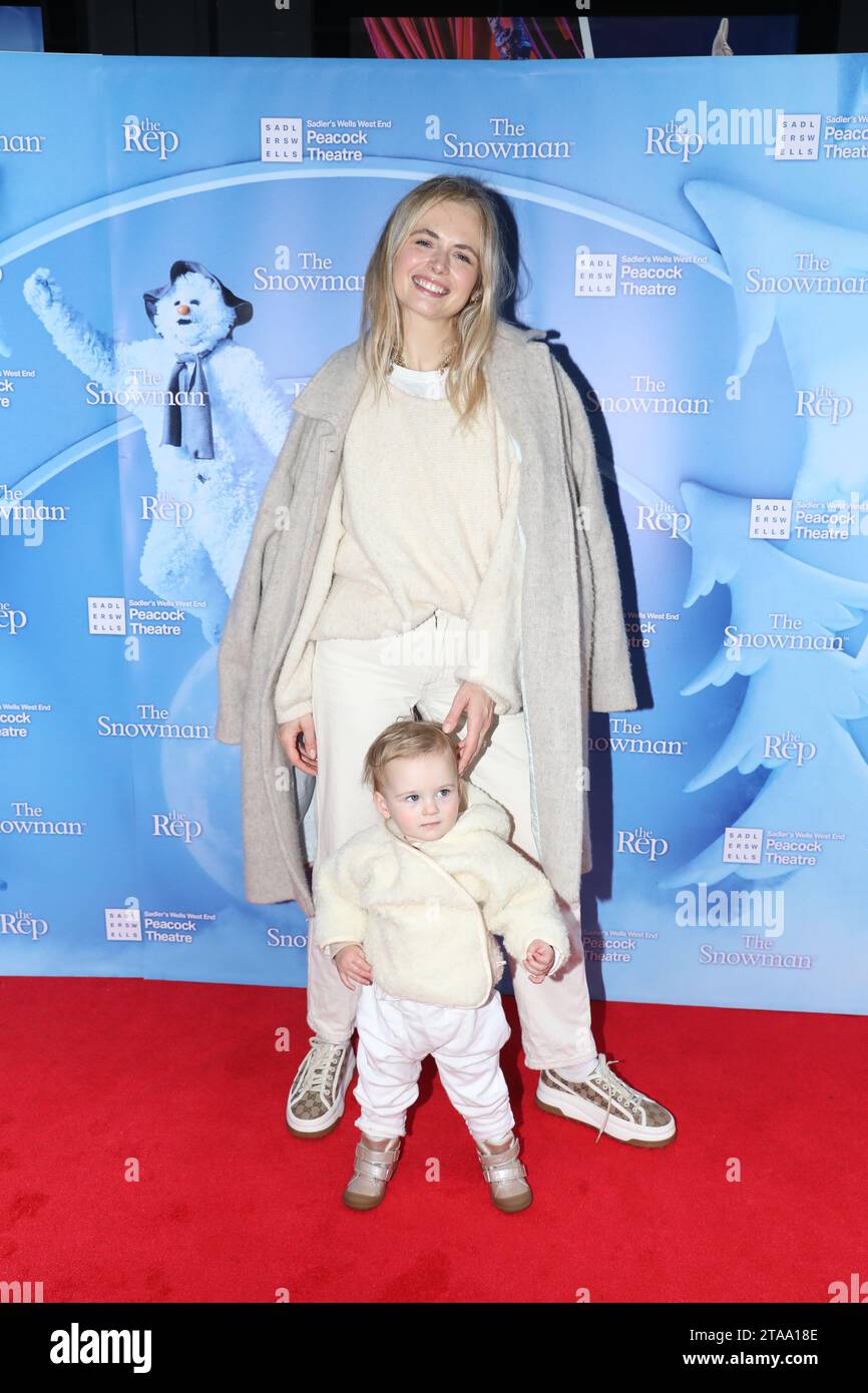 Laura Coleman attends The Snowman VIP opening at Peacock Theatre in ...