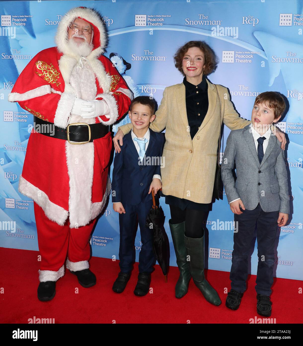 Camilla Rutherford attends The Snowman VIP opening at Peacock Theatre ...