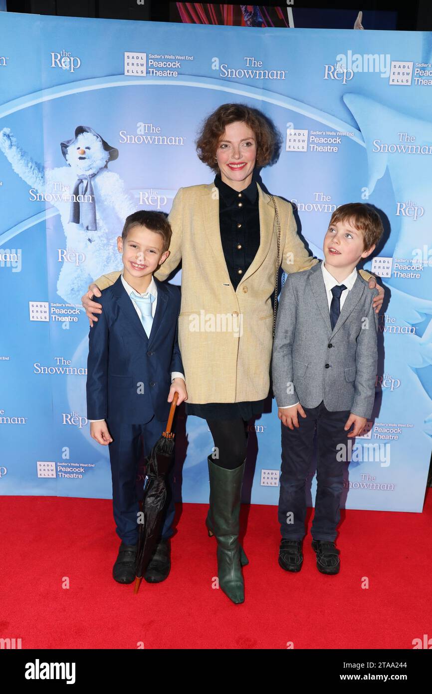 Camilla Rutherford attends The Snowman VIP opening at Peacock Theatre ...