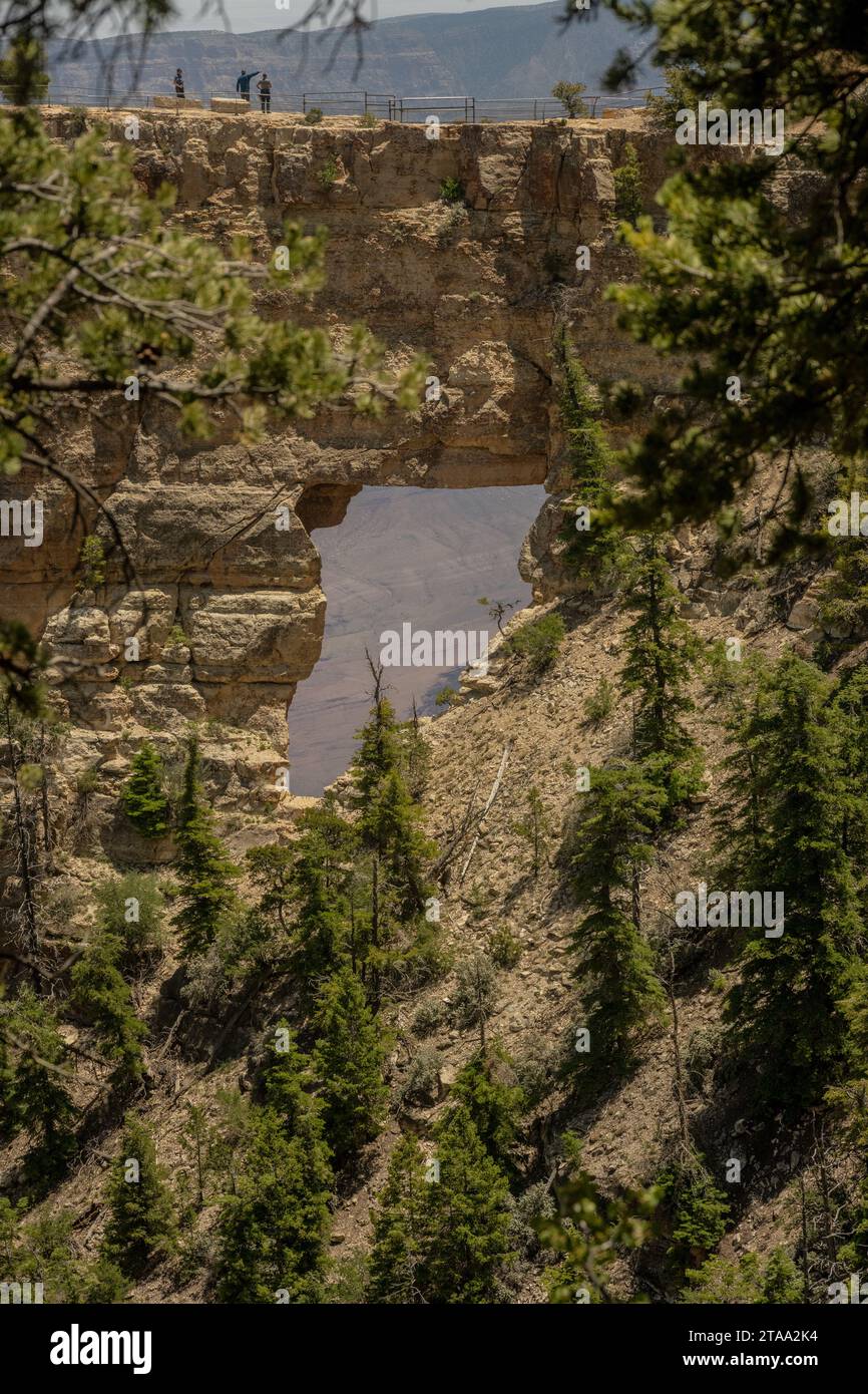 Angels Window Seen From A Distance in Grand Canyon National Park Stock ...