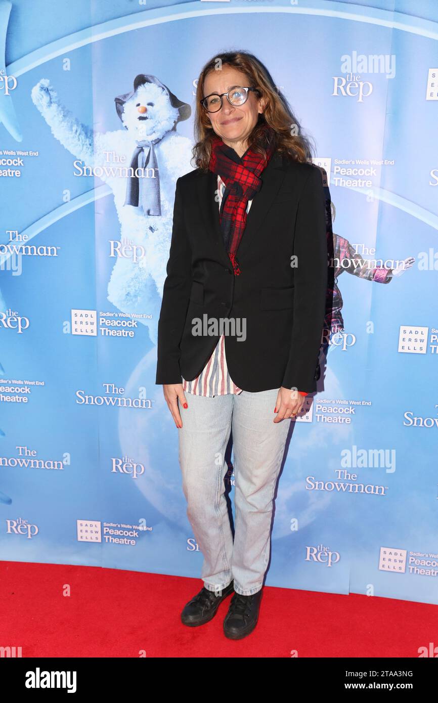 Jack MacDonald and Leah Wood attend The Snowman VIP opening at Peacock ...