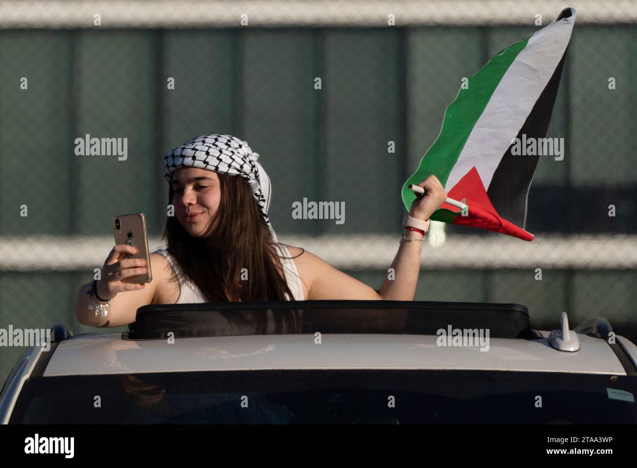 Santiago, Metropolitana, Chile. 29th Nov, 2023. Members of the ...