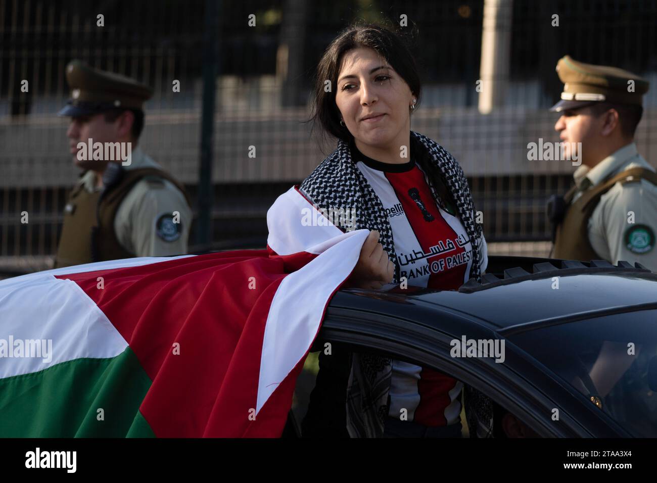 Santiago, Metropolitana, Chile. 29th Nov, 2023. Members of the ...